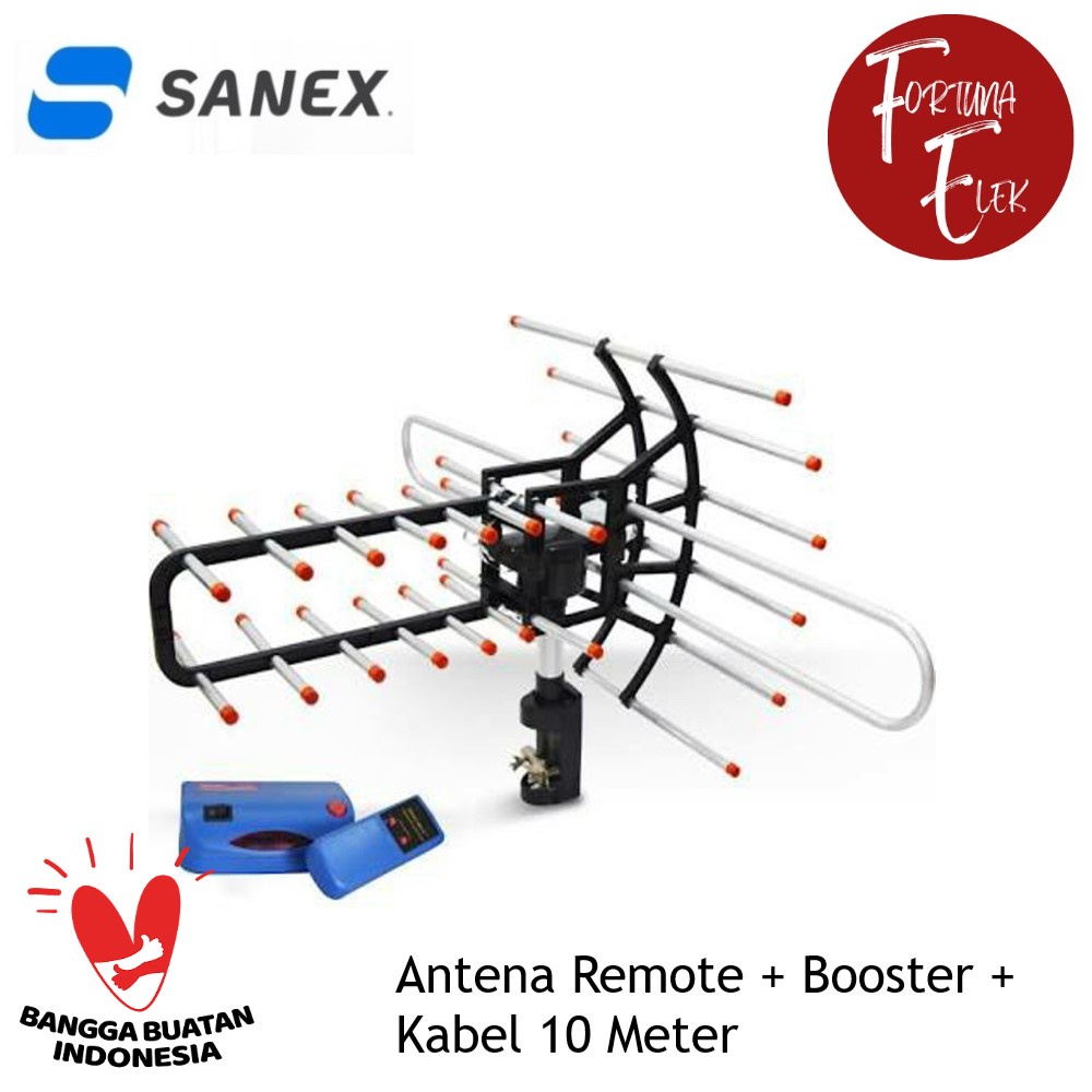 Jual SANEX Antena Remote Outdoor + Booster WA 850 TG (Kabel 10 Meter ...