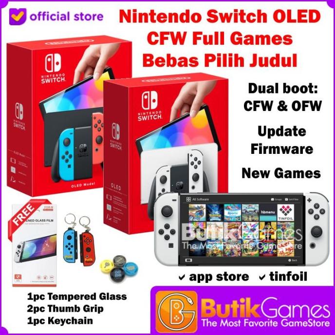 Jual Nintendo Switch OLED CFW 128GB Full Game | Shopee Indonesia