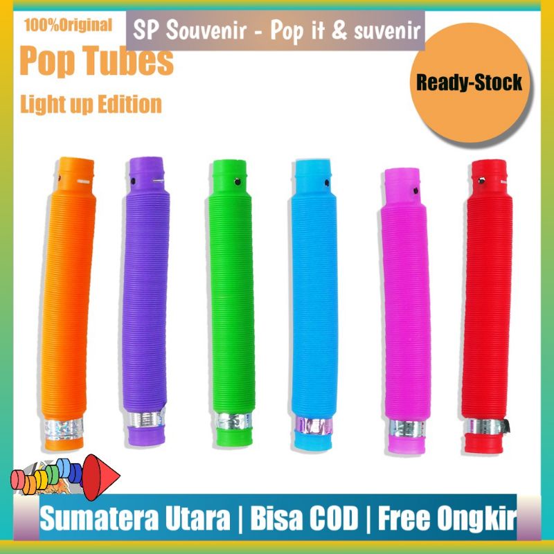 Jual Mainan Anak Pop LED | Pop Pipes Lampu LED | Shopee Indonesia