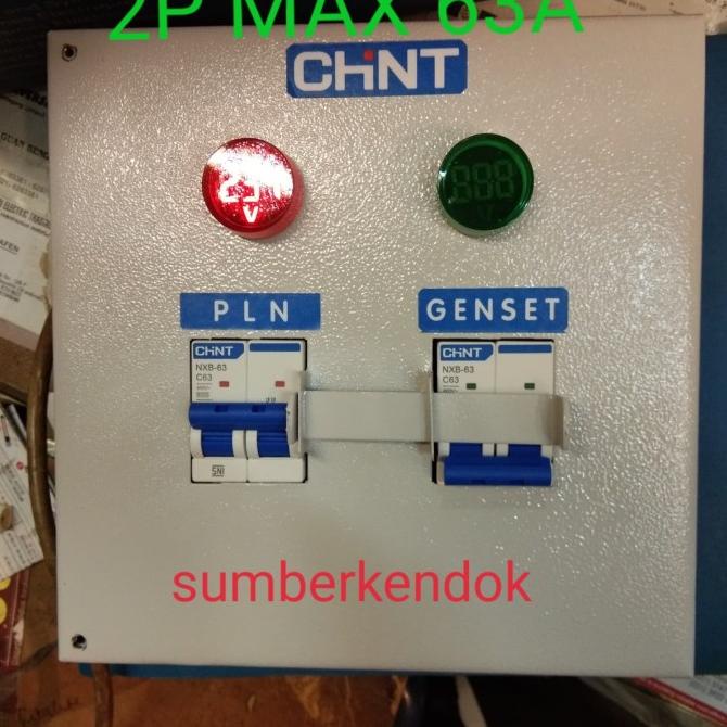 Jual Chint Panel Interlock 2P 63A With Volt Pilot Cos Pln Genset Swicth | Shopee Indonesia