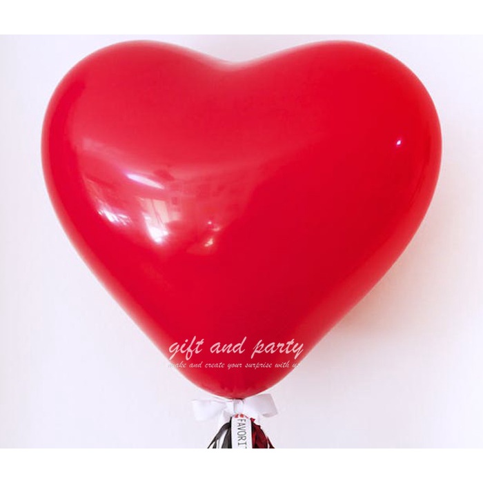 Jual Balon Latex Love Merah / Balon Love / Balon Hati / Balon Valentine ...