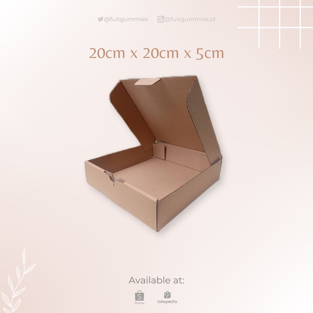 Jual KARDUS PACKING DIE CUT BOX POLOS PIZZA BOX | Shopee Indonesia