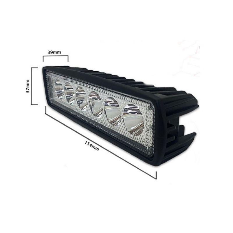 Jual LAMPU TEMBAK SOROT LED 6 TITIK MATA CWL 18 WATT 12V - 24V CREE 18W ...