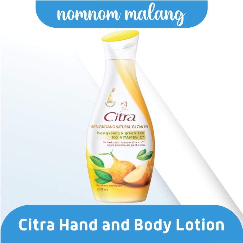 Jual Citra Natural Glowing White UV Body Lotion Bengkoang 120ml dan 210ml | Shopee Indonesia