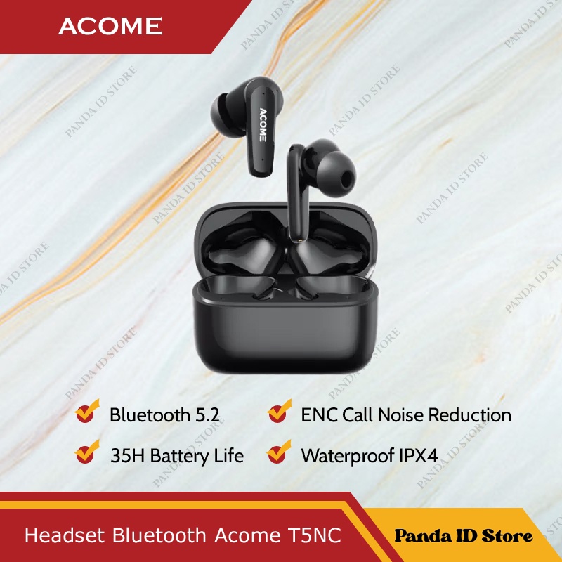 Jual Headset Bluetooth 5.2 Acome T5NC Earbuds ENC Call Noise Reduction ...