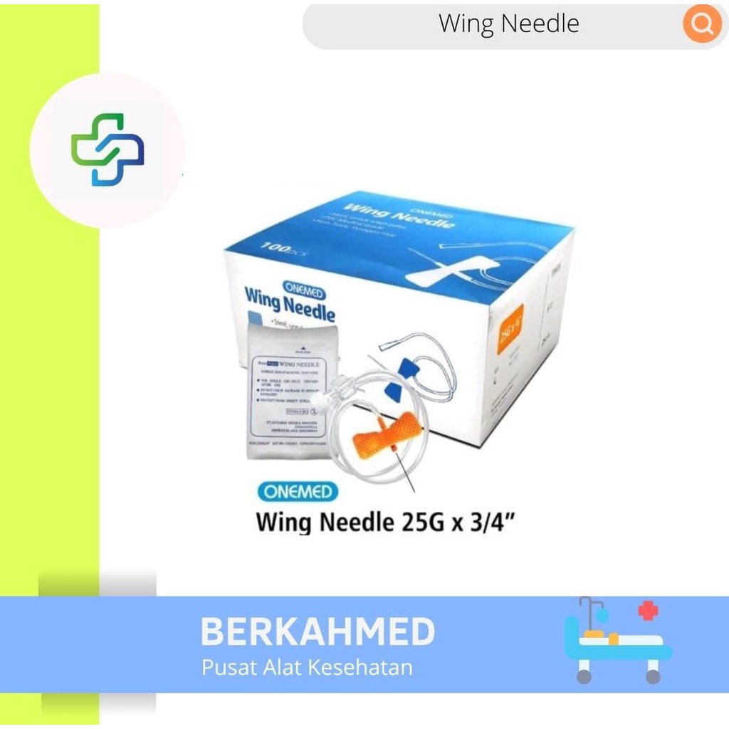 Jual Wing Needle 23G 25G Onemed/ Spuit Kupu-Kupu Onemed PER PCS | Shopee Indonesia