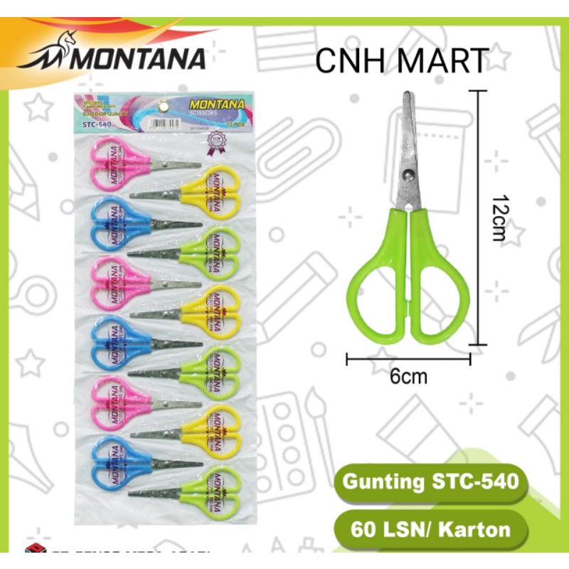 Jual Montana scissors / Gunting montana STC-540 - V-TRO Harga per 12 ...