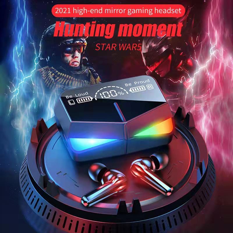 Jual HANDSFREE BLUETOOTH TWS GAMING LED M28 plus PACK | Shopee Indonesia