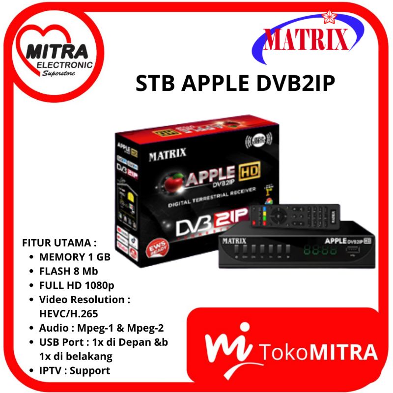 Jual SET TOP BOX STB MATRIX APPLE DVB2IP | Shopee Indonesia