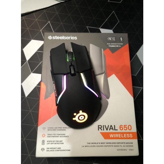 Jual Steelseries Rival 650 Wireless Gaming Mouse ready viral | Shopee ...