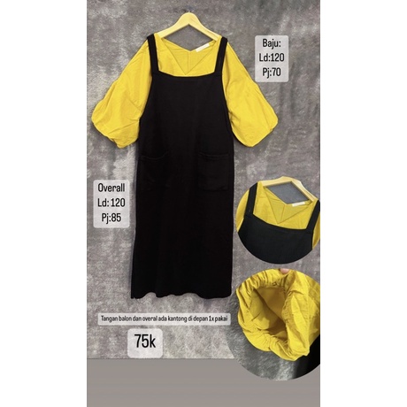 Jual baju kuning tangan balon | Shopee Indonesia