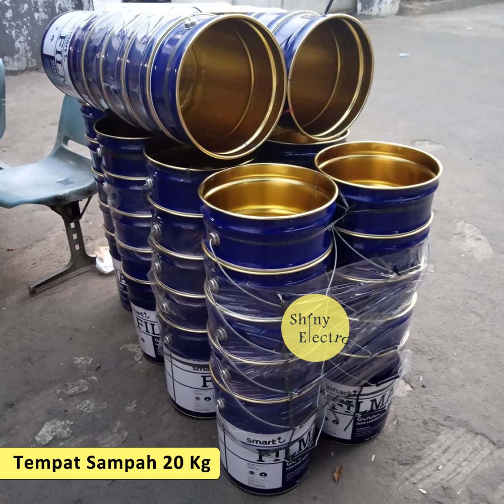 Jual Ember Tong Sampah Kaleng 20 Kg 20kg Cat Polos / Besi Tanaman Cat ...