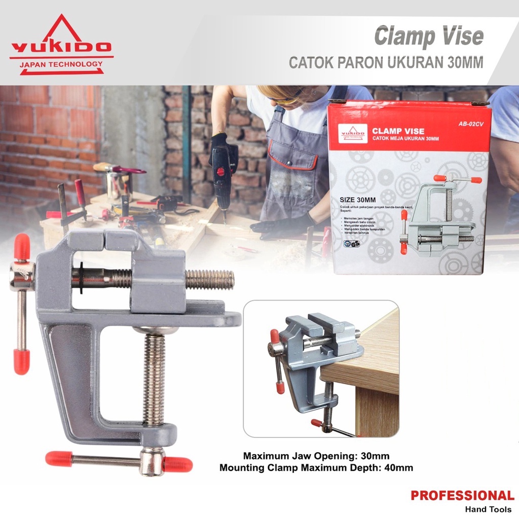 Jual Klem Meja Catok Clamp Vise Table Kerajinan Seni Perhiasan YUKIDO ...