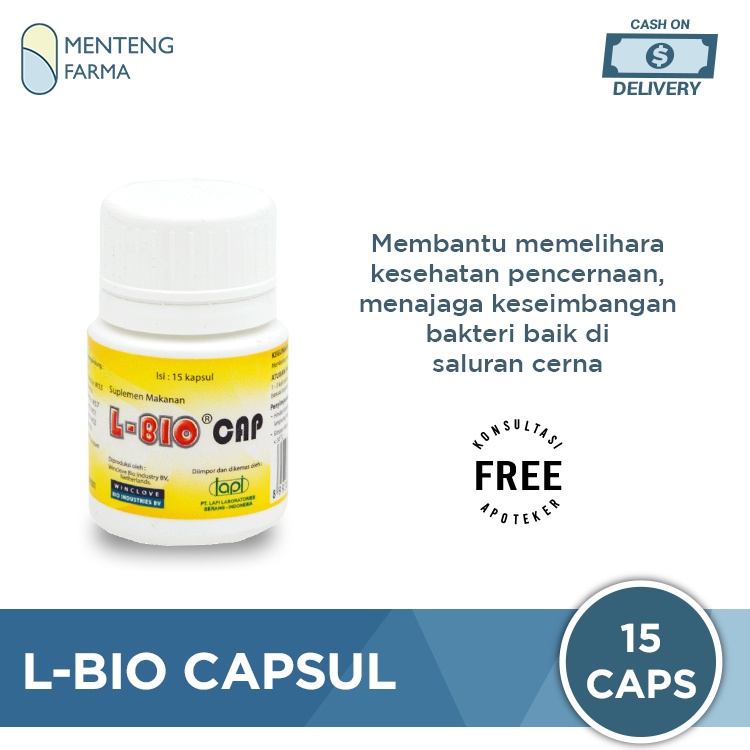 Jual L-Bio 15 Kapsul - Suplemen Probiotik untuk Kesehatan Saluran Cerna ...