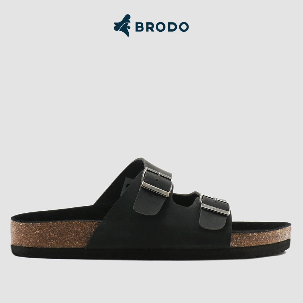 Jual BRODO - Sandal Wira Full Black | Shopee Indonesia