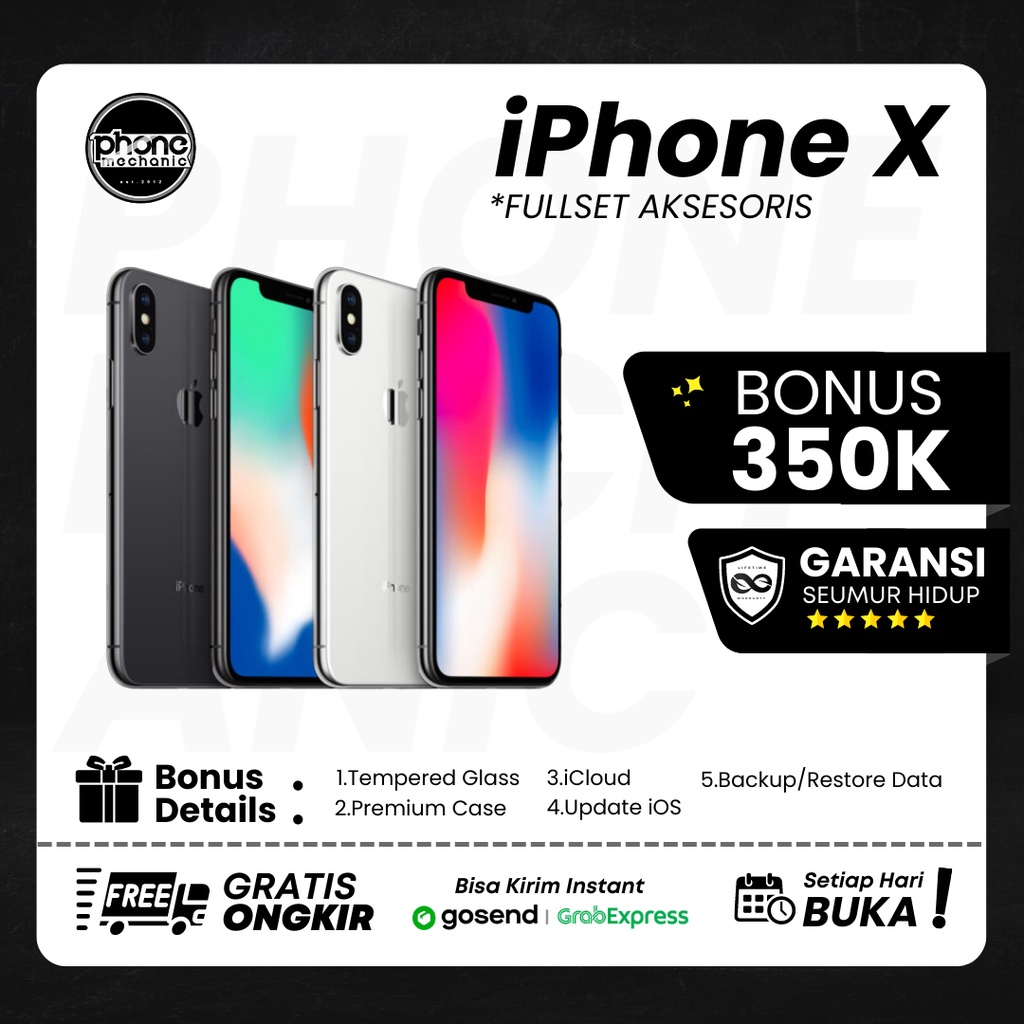 Jual iPhone X Second Original 64 GB - 256 GB Resmi No Rekondisi ...