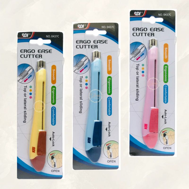 Jual Ergo cutter 0437C SDI/ Pisau Cutter Ergo 0437C SDI | Shopee Indonesia