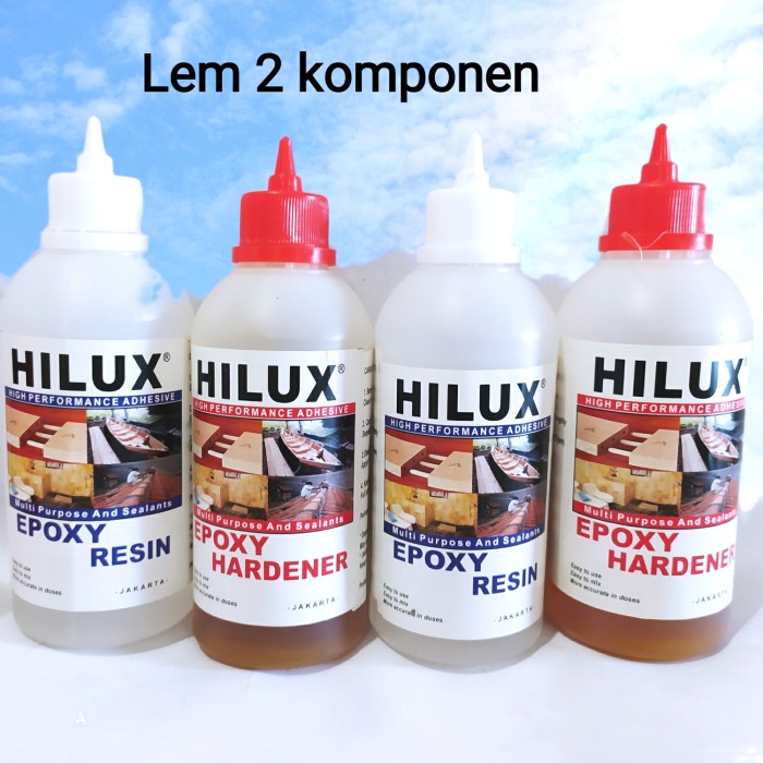 Jual Produk Unggulan] Lem Epoxy Hi LUX 1 kg per set | Shopee Indonesia