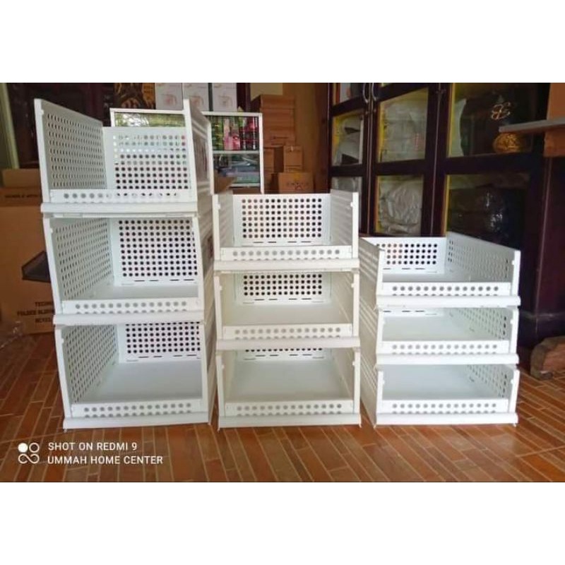 Jual Rak Laci Serbaguna Technoplast Folding Sliding Rack | Shopee Indonesia