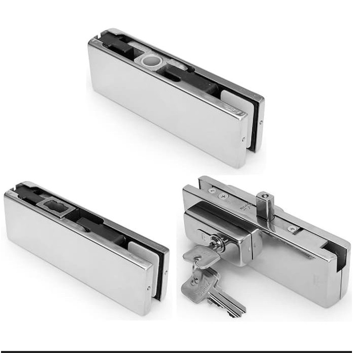 Jual Patch Fitting Dekkson Dekson Us10 Kunci Pintu Kaca Tempered Glass Lock Corner Alumunium ...
