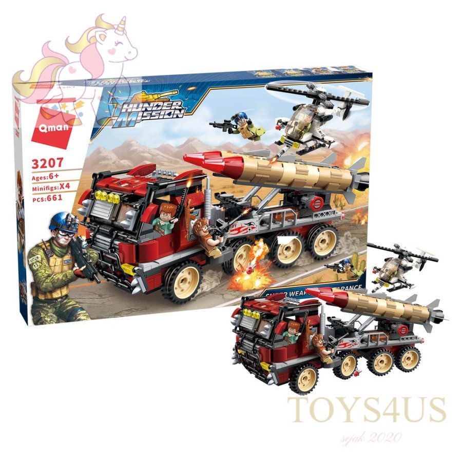 Jual Toys4Us - MAINAN BRICK Qman 3207 Thunder Mission Super Weapon ...