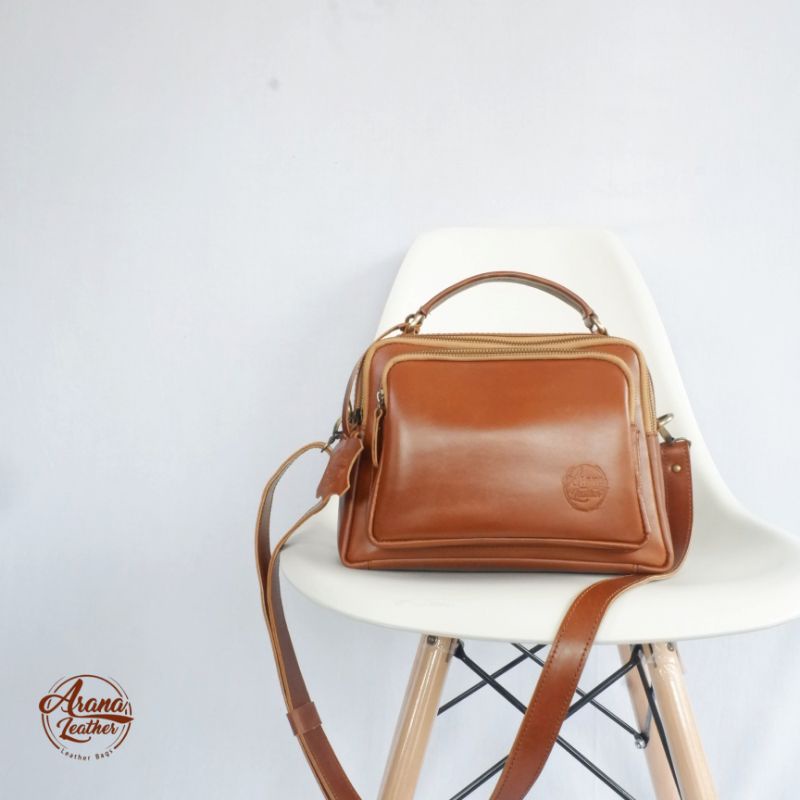 Jual Arana Leather - Tas Tasya/ Tas Tenteng/ Tas Selempang Wanita Kulit ...