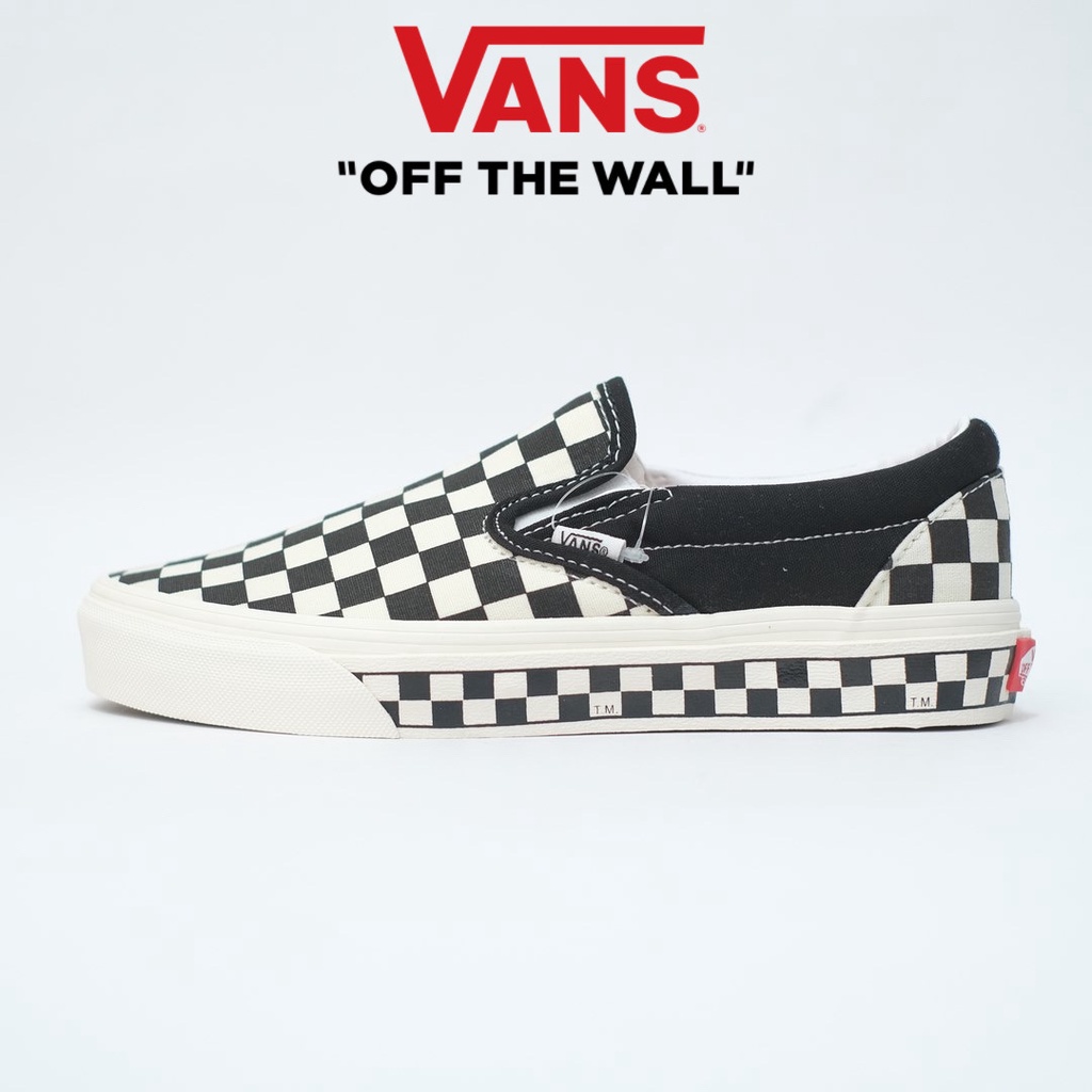 Jual Vans Slip On Checkerboard Nextor Black White Original | Shopee ...