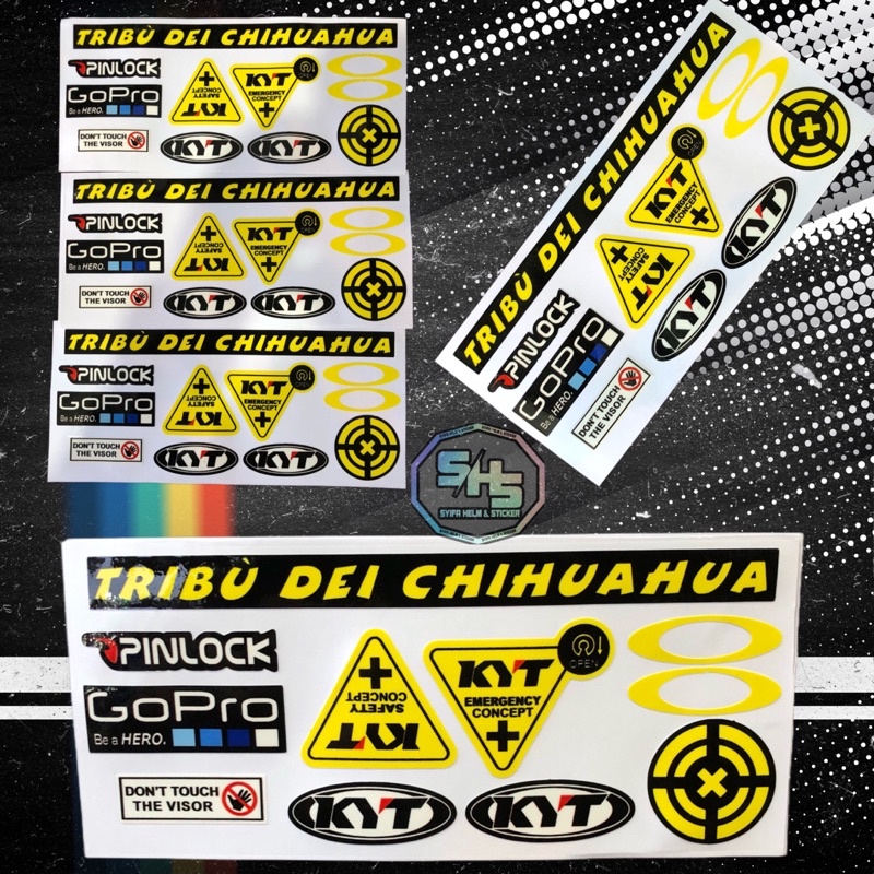 Jual Paket stiker kaca helm/sticker visor helm | Shopee Indonesia