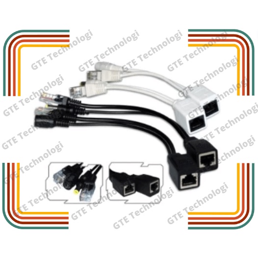 Jual POE SPLITTER INJECTOR CABLE FOR CCTV IP CAM - KABEL POE RJ45 LAN ...
