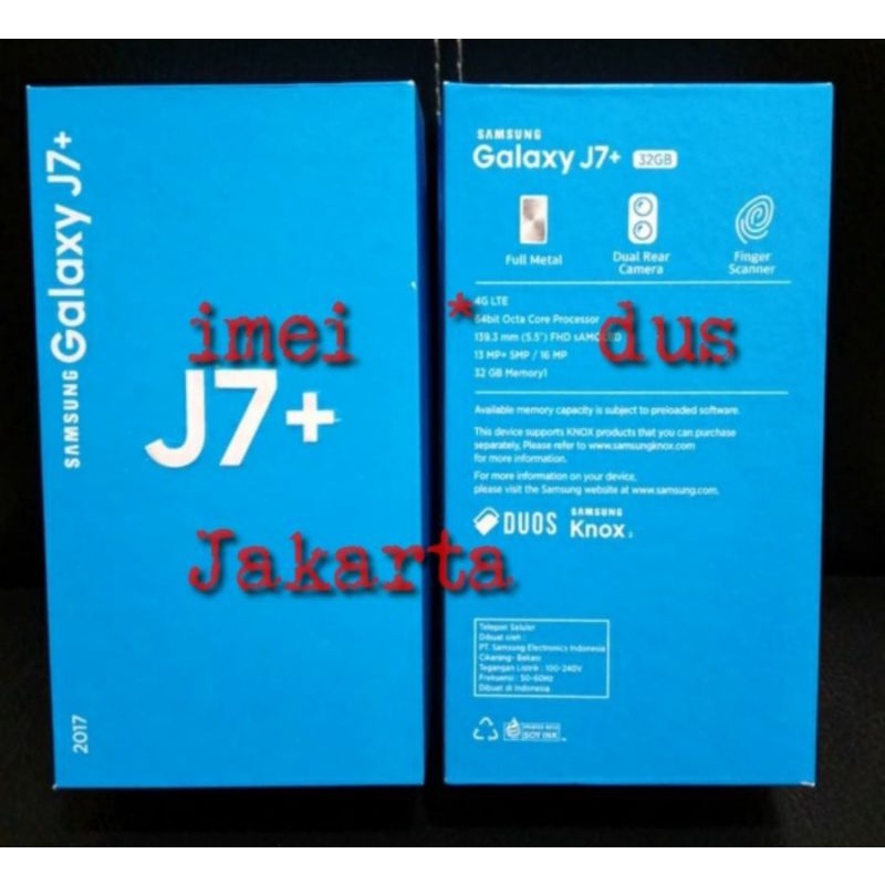 Jual kardus dus box Samsung J7+ / J7 Plus | Shopee Indonesia