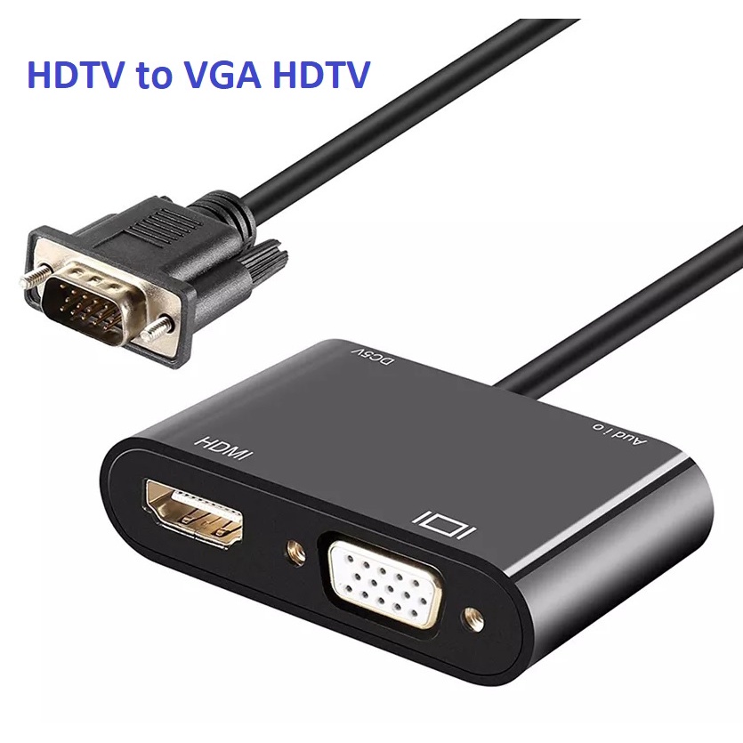 Jual VGA to HDMI VGA Splitter VGA to HD Converter Adapter | Shopee ...