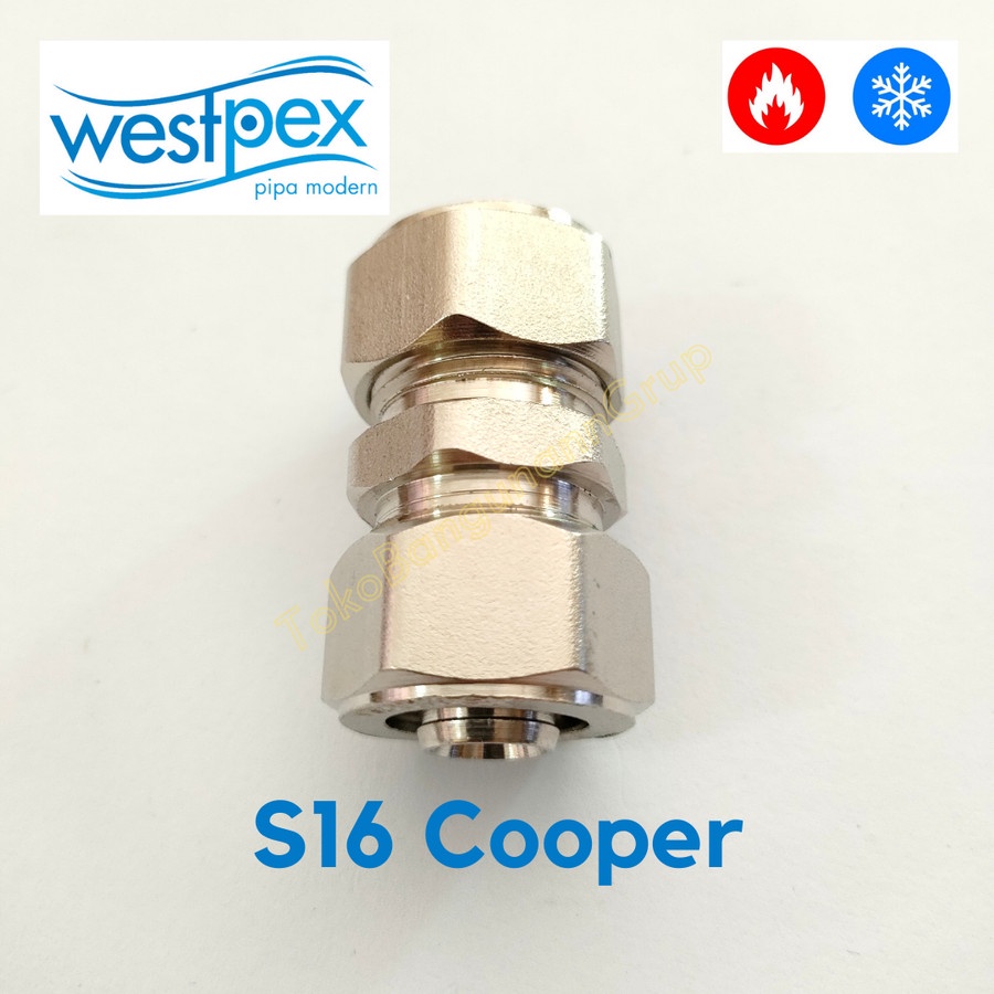 Jual Sok Sambung Air Panas 1/2" Westpex S16 / Copper S 16 / Fitting ...