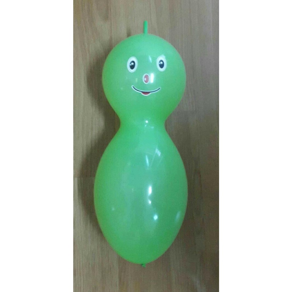 Jual Balon Tiup Model Pocong Kuncung Mata 1 Pak isi 100 Biji / Balon ...