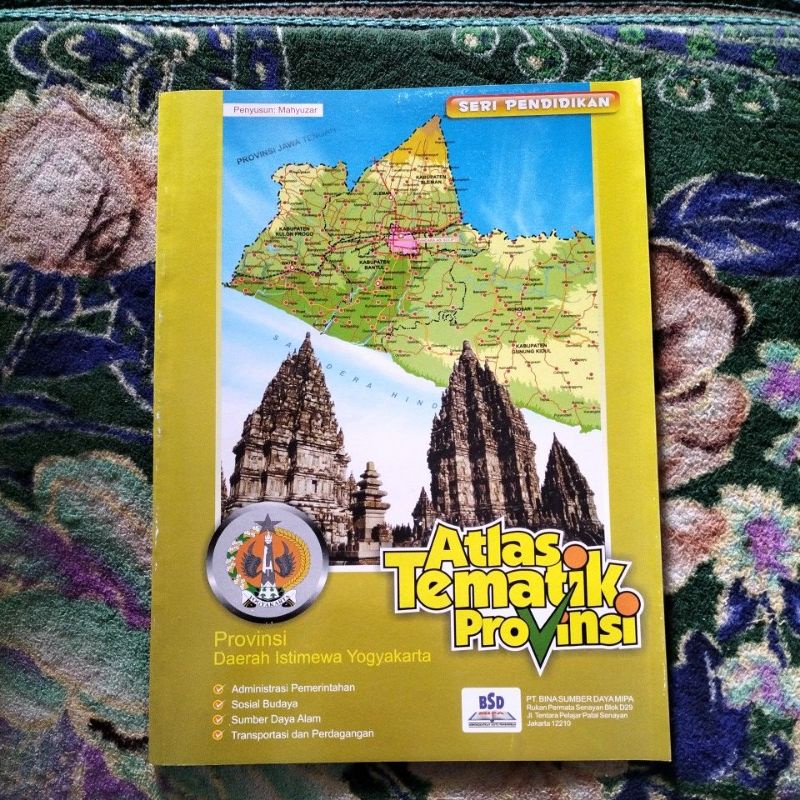 Jual BUKU ORIGINAL PETA ATLAS TEMATIK PROVINSI DAERAH ISTIMEWA ...