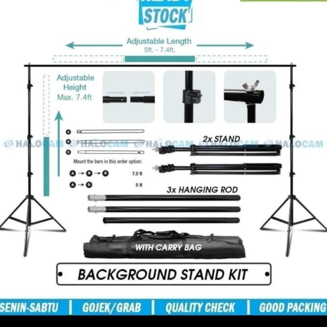 Jual Bracket Stand 10Ft Untuk Backdrop Tiang Stand Background Foto ...