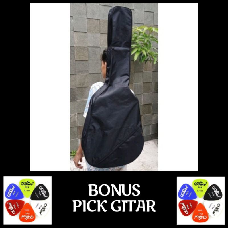 Jual Tas / Softcase Gitar Akustik Jumbo (Bonus Pick Gitar) | Shopee ...