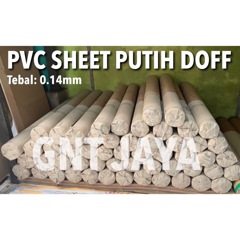 Jual SUPERCON tebal 0.14mm pvc sheet PUTIH DOF TIDAK KILAP / TIDAK ...