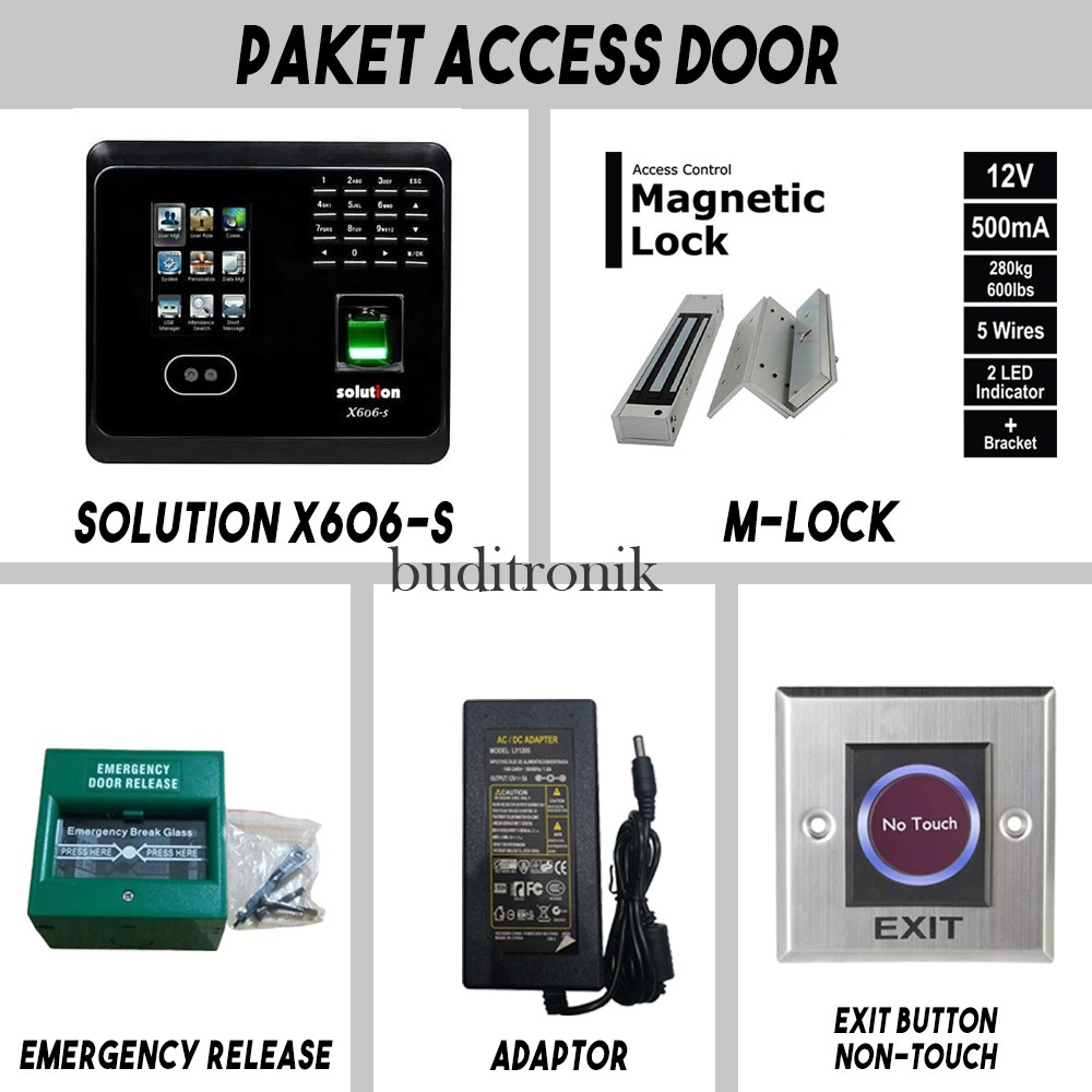 Jual Paket Access Control X 606 / Paket Akses Door / Paket Solution X606s | Shopee Indonesia