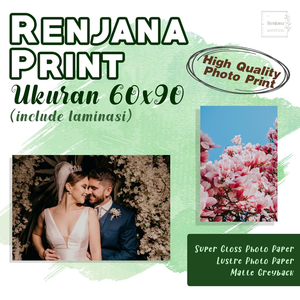 Jual Cetak Ukuran 60x90 Super Gloss Photo Paper/ Matte Greyback ...