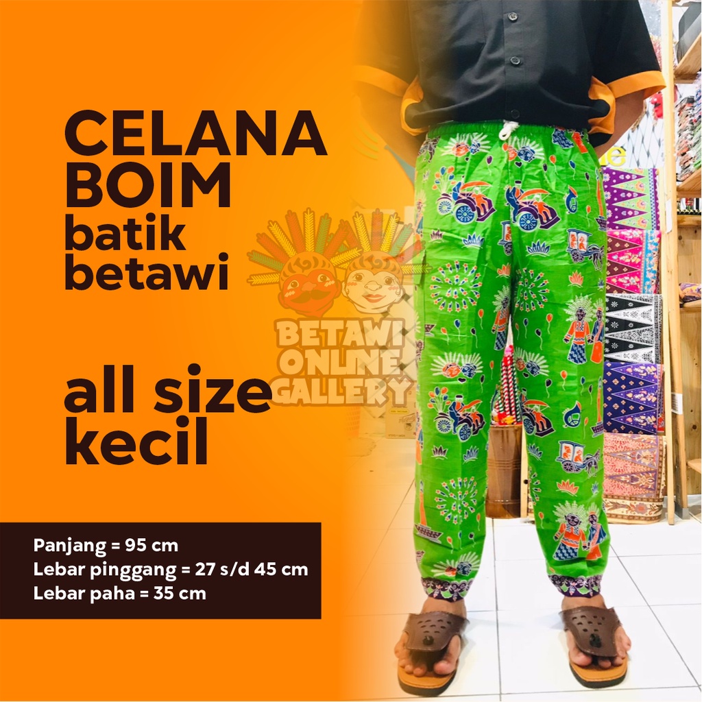 Jual Celana Batik Ondel - Ondel / Celana Batik Betawi / Celana Boim ...