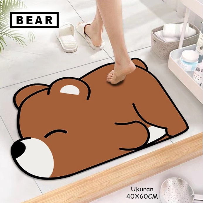 Jual Keset Lantai lucu Daya Serap Tinggi (Edisi Kartun) | Shopee Indonesia