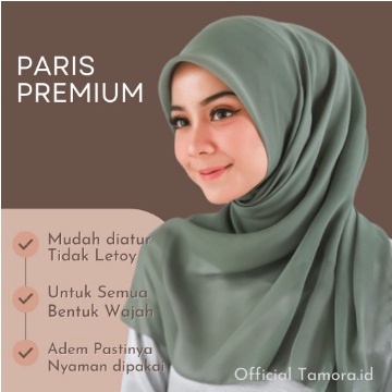 Jual Jilbab Paris Premium Voal Kerudung Segi Empat Exclusive | Shopee Indonesia