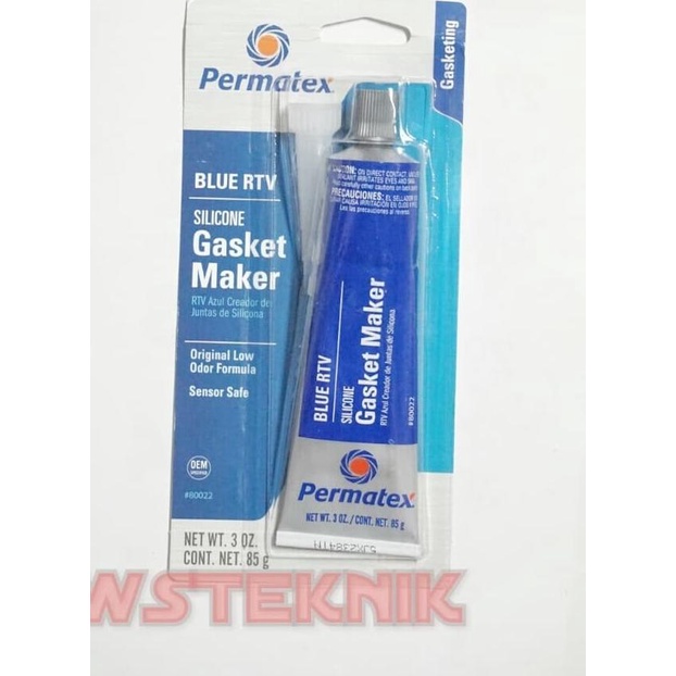 Jual Lem Silicon Permatex Blue RTV 85 Gram | Shopee Indonesia