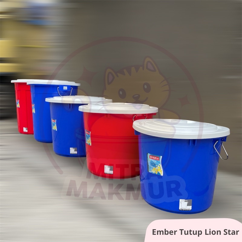 Jual NEW!! EMBER PLASTIK LION STAR TUTUP 32 50 60 70 80 LITER / EMBER TOP BRAND / PLASTICT PAIL ...