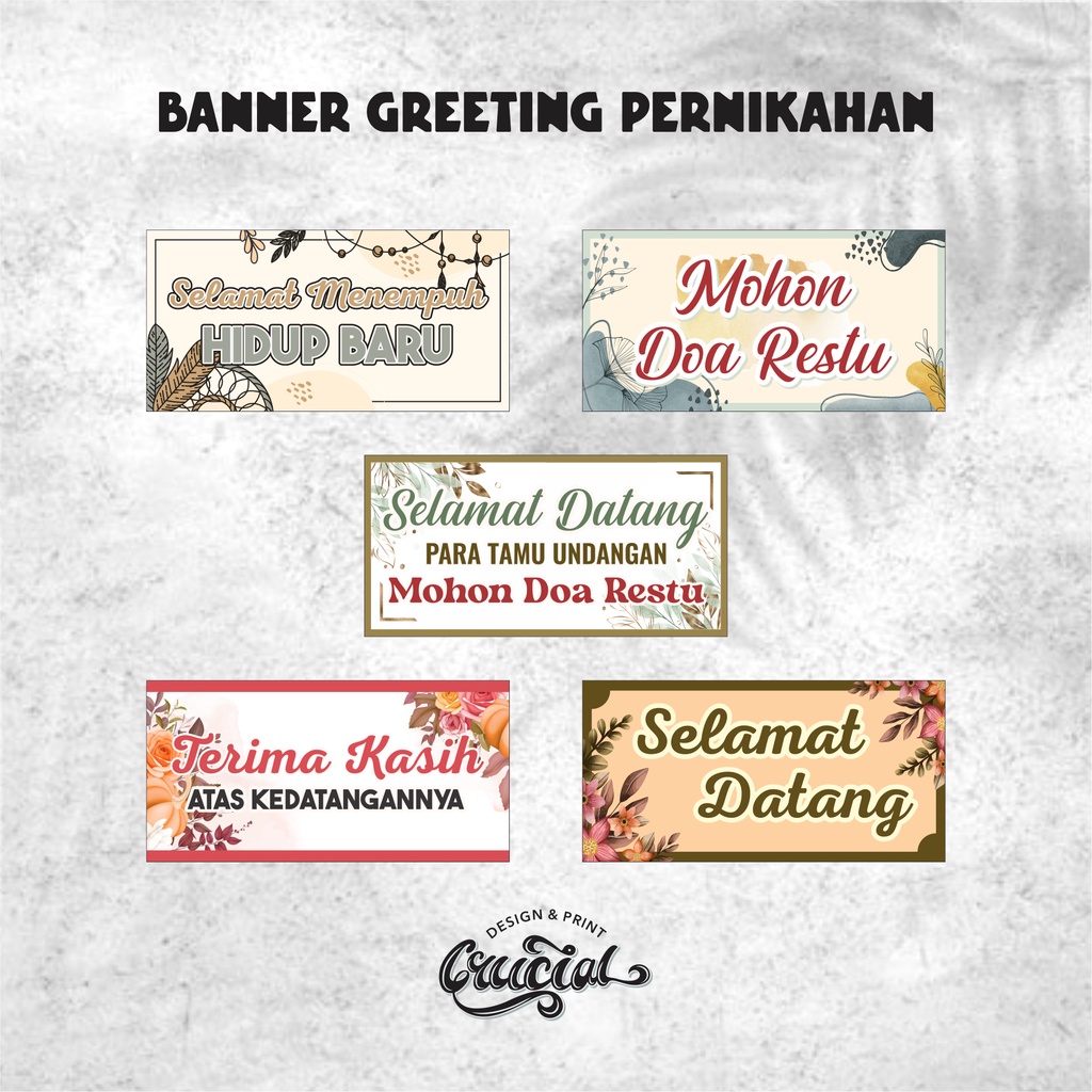 Jual Banner Greeting Selamat Datang Pernikahan / Hajatan / Khitanan | Shopee Indonesia