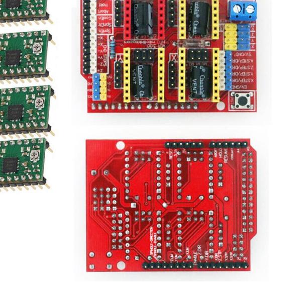 Jual Arduino cnc shield v3 + 4 driver A4988 - A | Shopee Indonesia