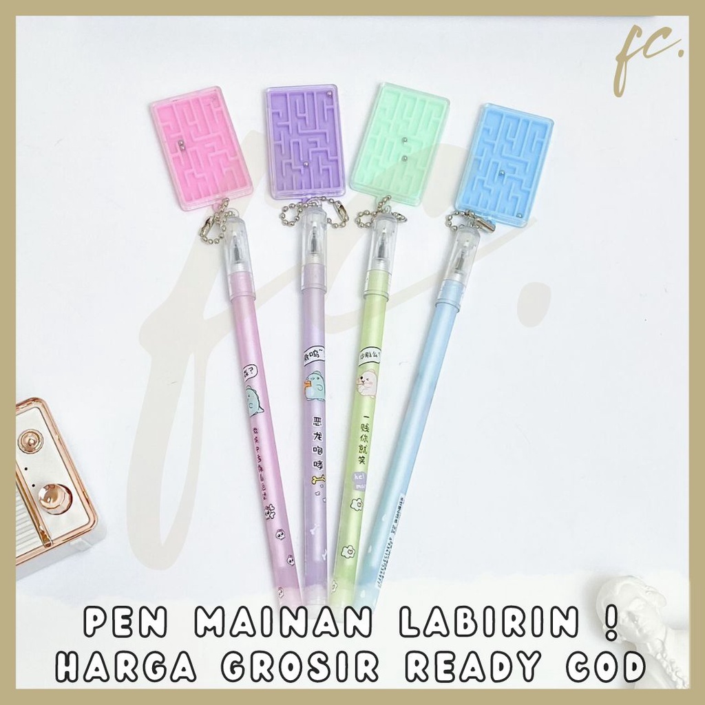 Jual Pen / Pulpen Gel Gantungan Mainan Labirin Arcade Maze Kids Toy ...