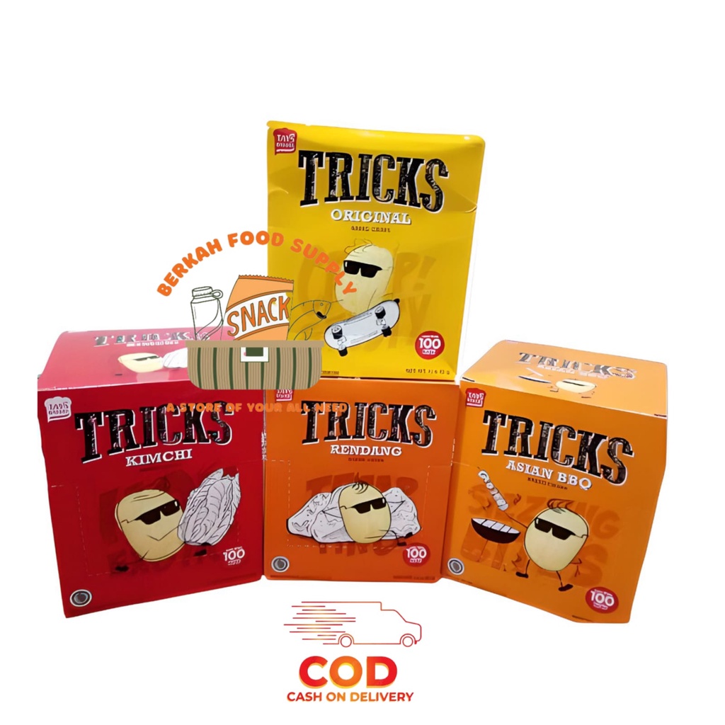 Jual ( BERKAH ) TRICKS Biskuit Kentang Potato Baked Chips 10 x 20gr ...