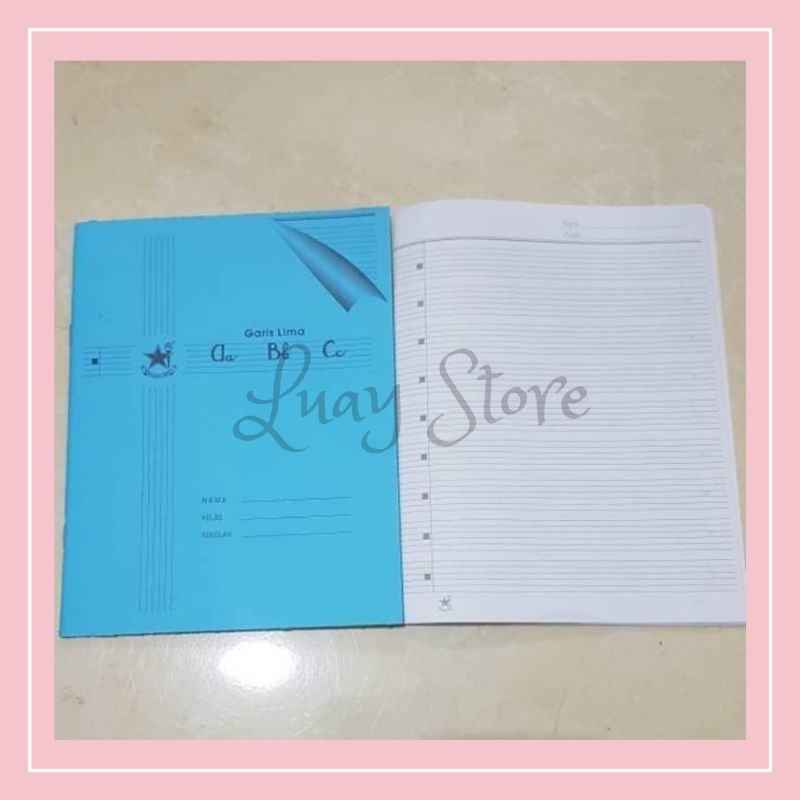 Jual Buku Garis Lima 5 Untuk TK SD Bahan Halus dan Tebal | Shopee Indonesia