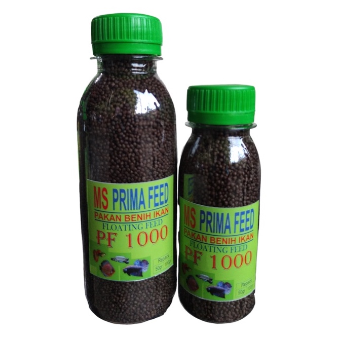 Jual PRIMA FEED PF 1000 MATAHARI SAKTI PELET IKAN CUPANG GUPPY MOLLY ...